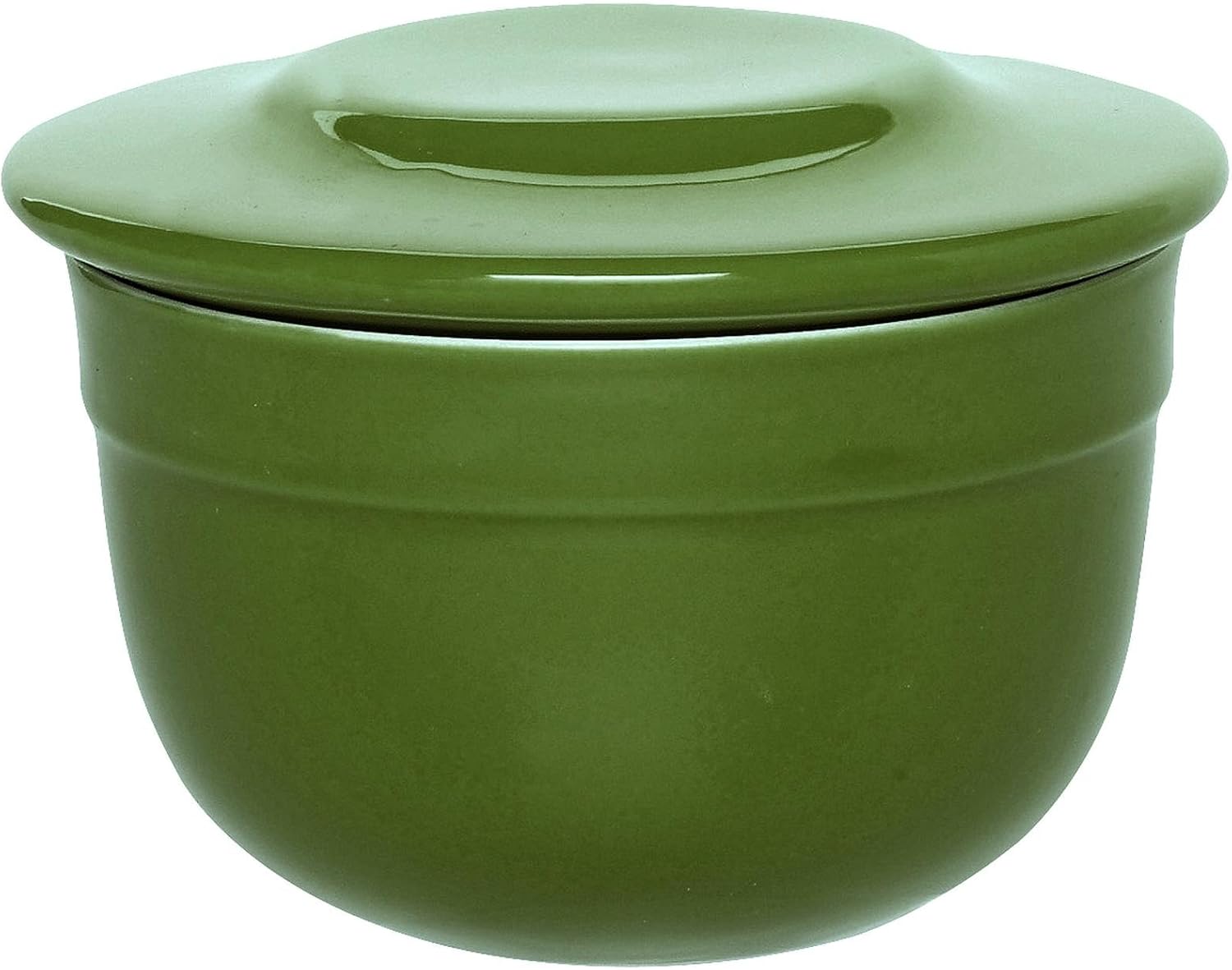 Amazon.com | Emile Henry Le Potier Butter Pot, Olive: Butter Dishes ...