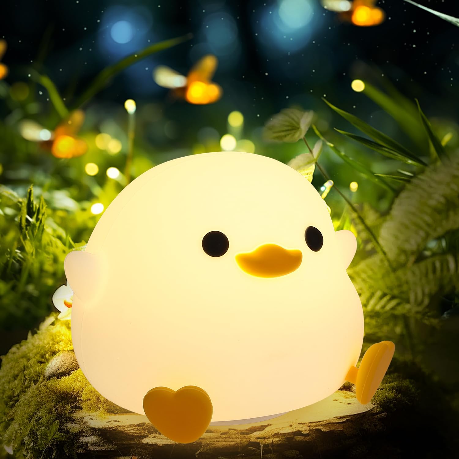 Amazon.com: Amaredom DoDo Duck Night Light, Cute Duck Lamp, Silicone ...