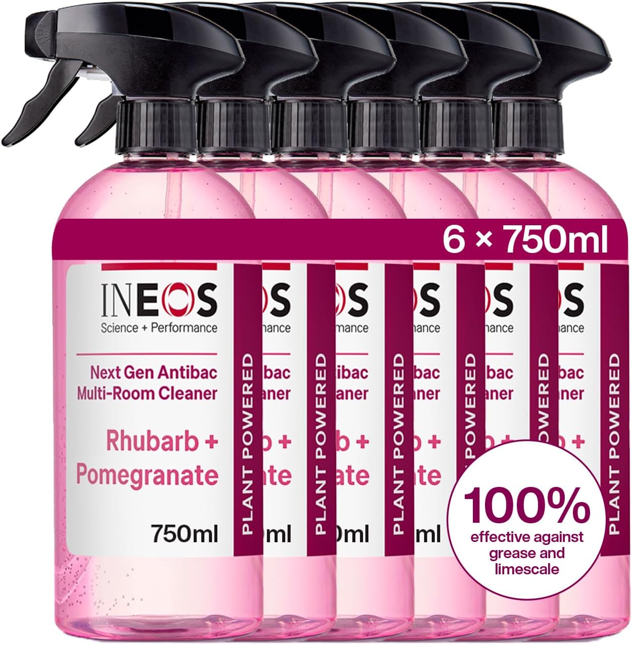 INEOS Next-Gen Cleaning Antibac Spray, 4.5L (750ml x 6), Multi-Room ...