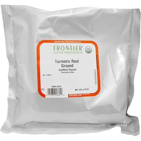 Amazon.com: Frontier Co-op Organic Fair Trade Ground Turmeric Root 1lb ...