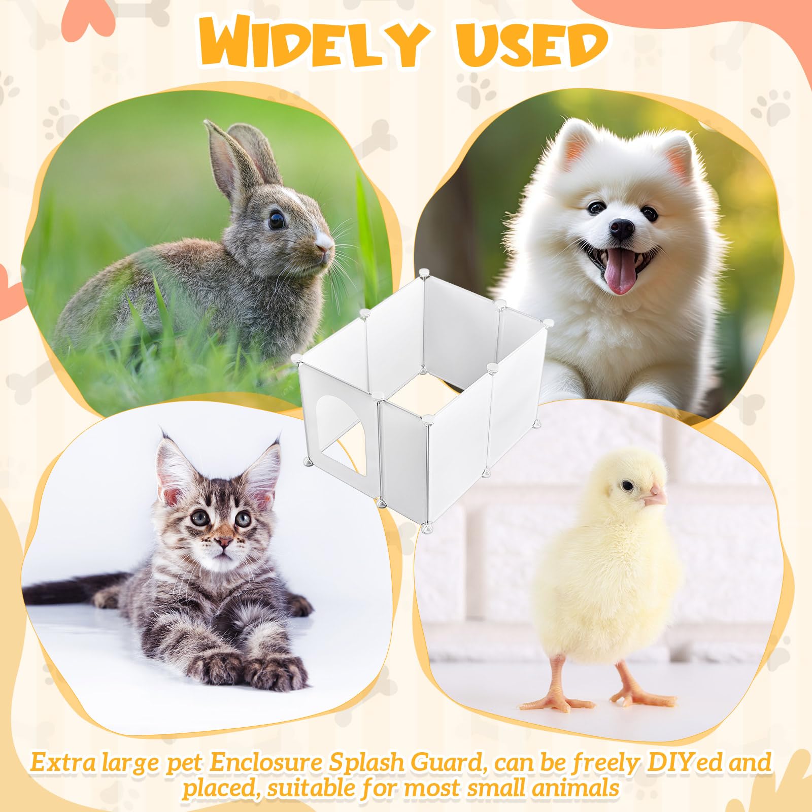 Snapklik.com : Marsui Large Cat Litter Box Enclosure Splash Guard DIY ...