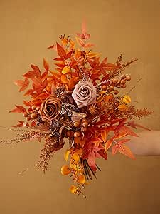 Amazon.com: MISSPIN Fall Decor - 18pcs Fall Flowers - Artificial ...