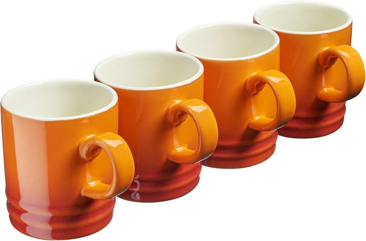 Cooks Professional 4 Piece Colourful Stoneware Mug Set | Tea Coffee Hot ...