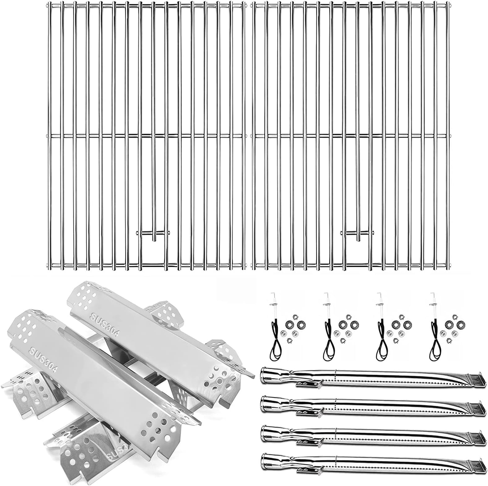 Amazon.com : Direct Store Parts DP114 (2-Pack) Stainless Steel Heat ...