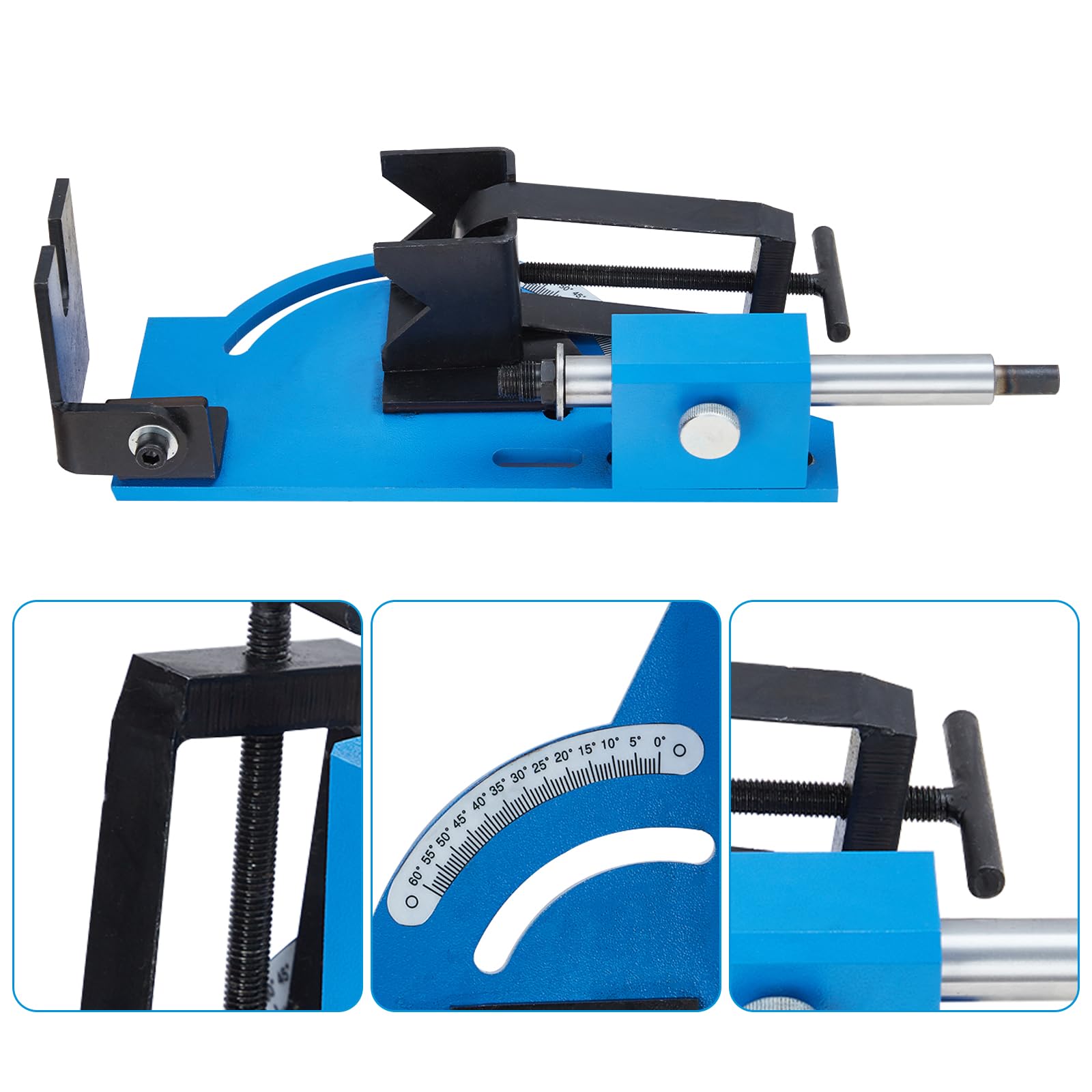 Snapklik.com : Tube Notcher, 0-60 Degree Adjustable Pipe Tubing Notcher ...