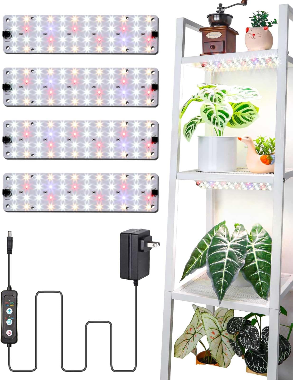 Amazon.com: Grow Light, 40W Ultra-Thin LED Grow Lights for Indoor ...