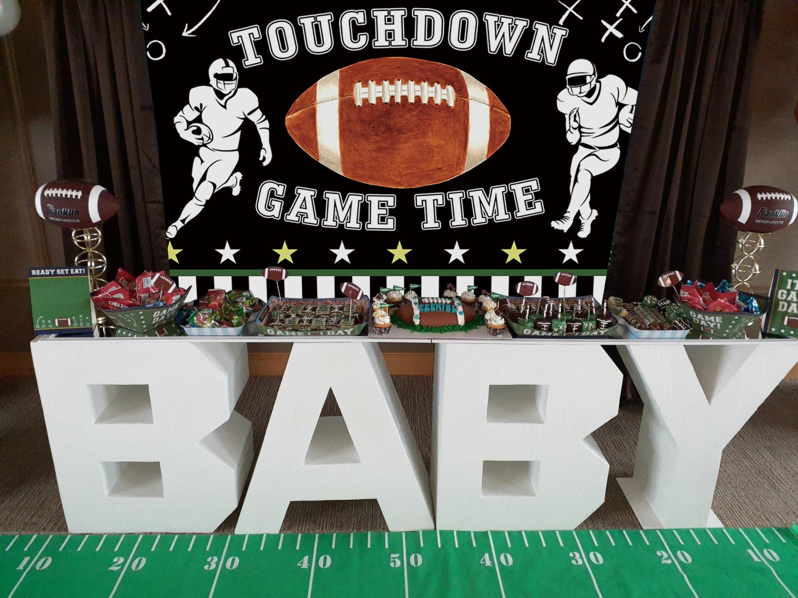 Snapklik.com : Football Backdrop Touch Down Sport Party Background For ...