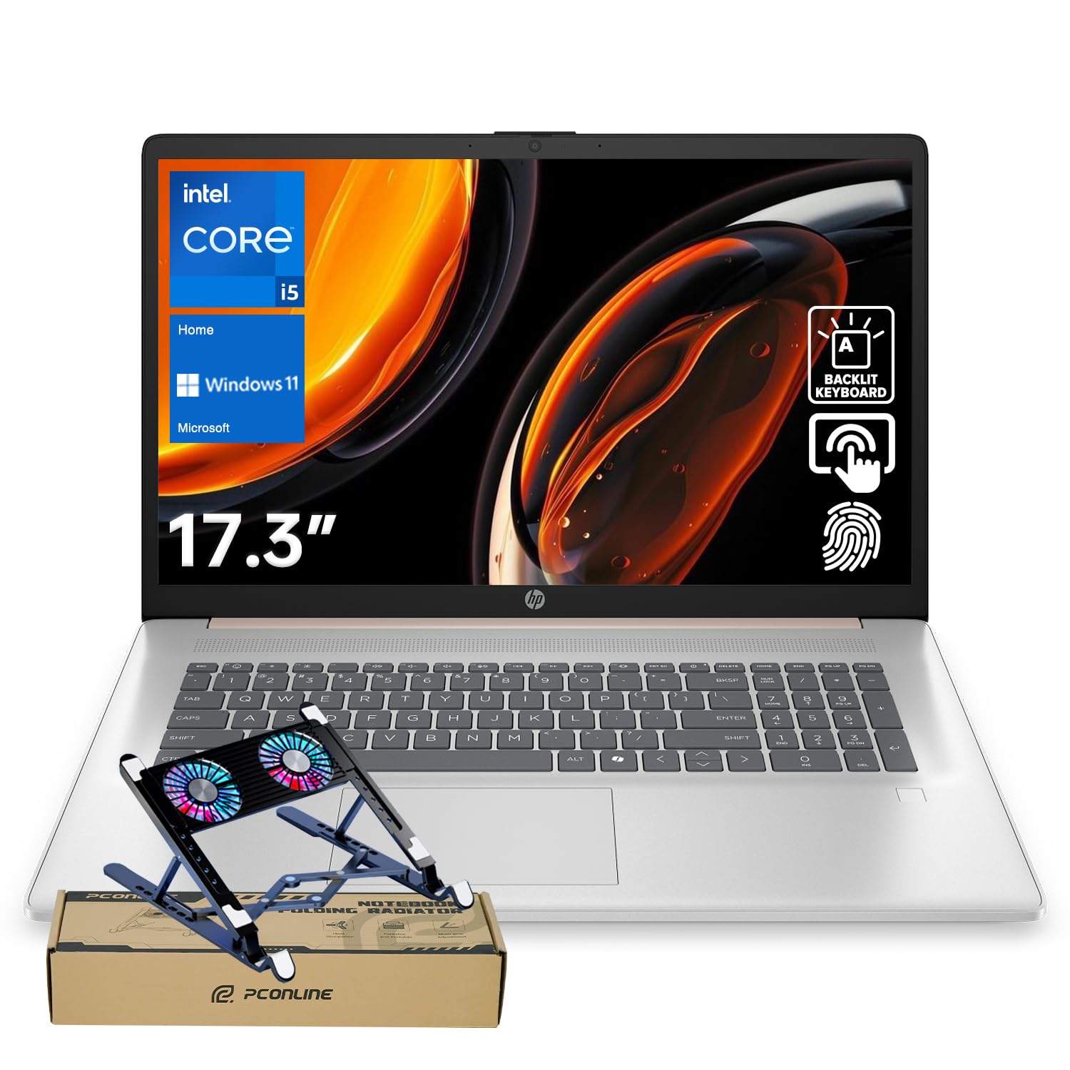 HP Daily Essential Laptop | Intel Core i5-1334U | 17.3" HD+ Touchscreen ...