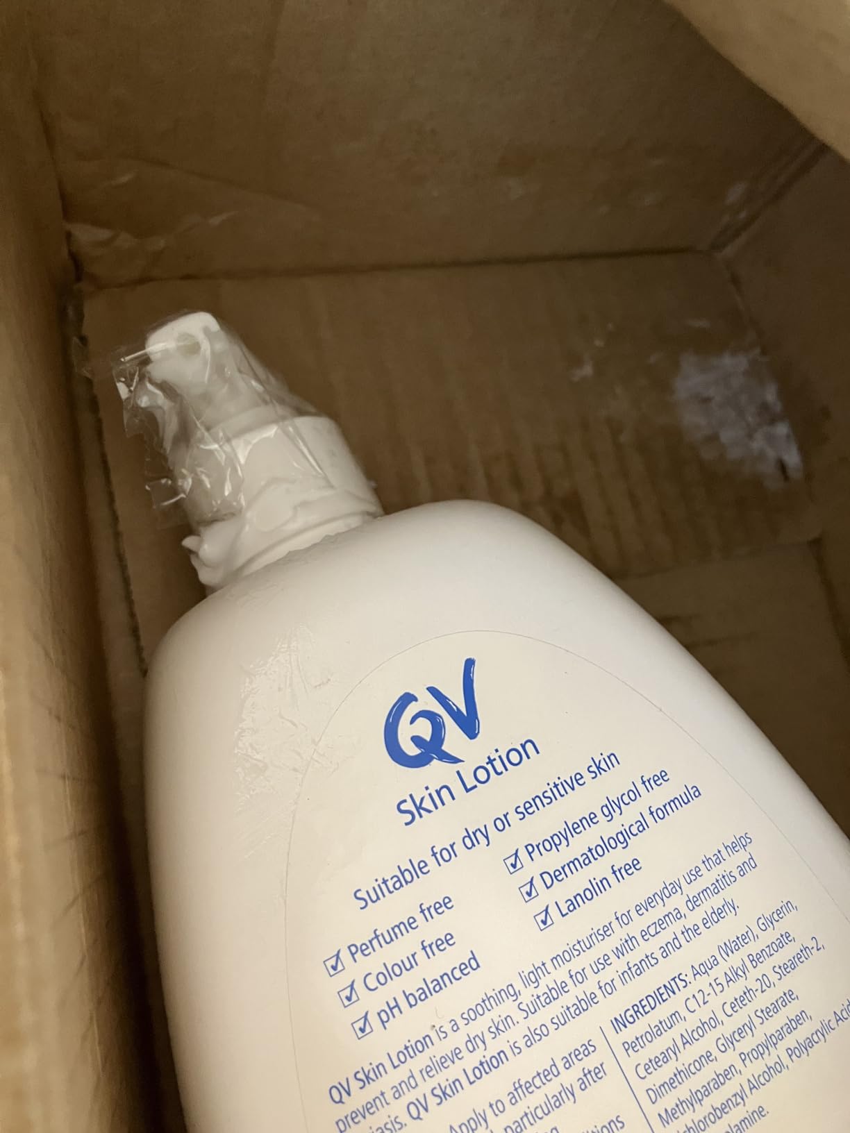 QV Skin Lotion - Repairs Skin - 1L - Pack of 1 - Fragrance Free ...
