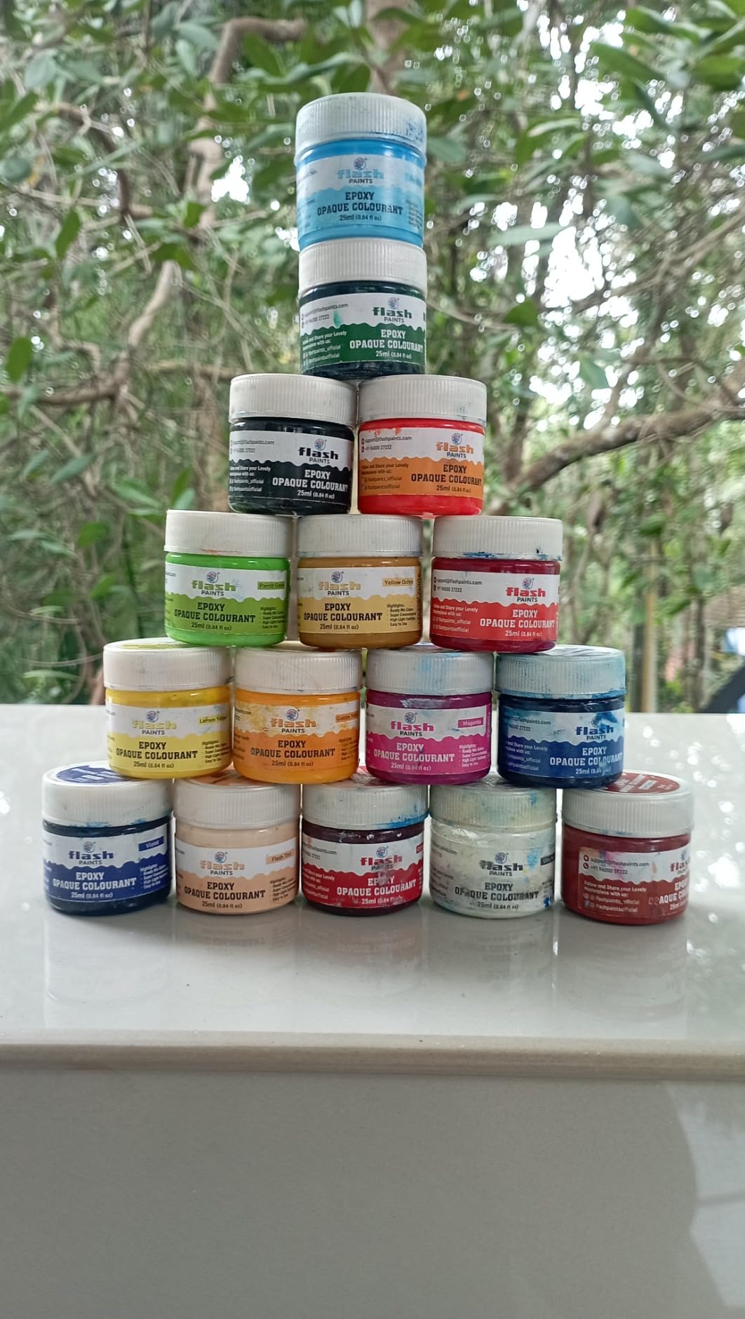 Flash Epoxy Opaque Resin Concentrated Pigment Paste 16 Shades for Epoxy ...