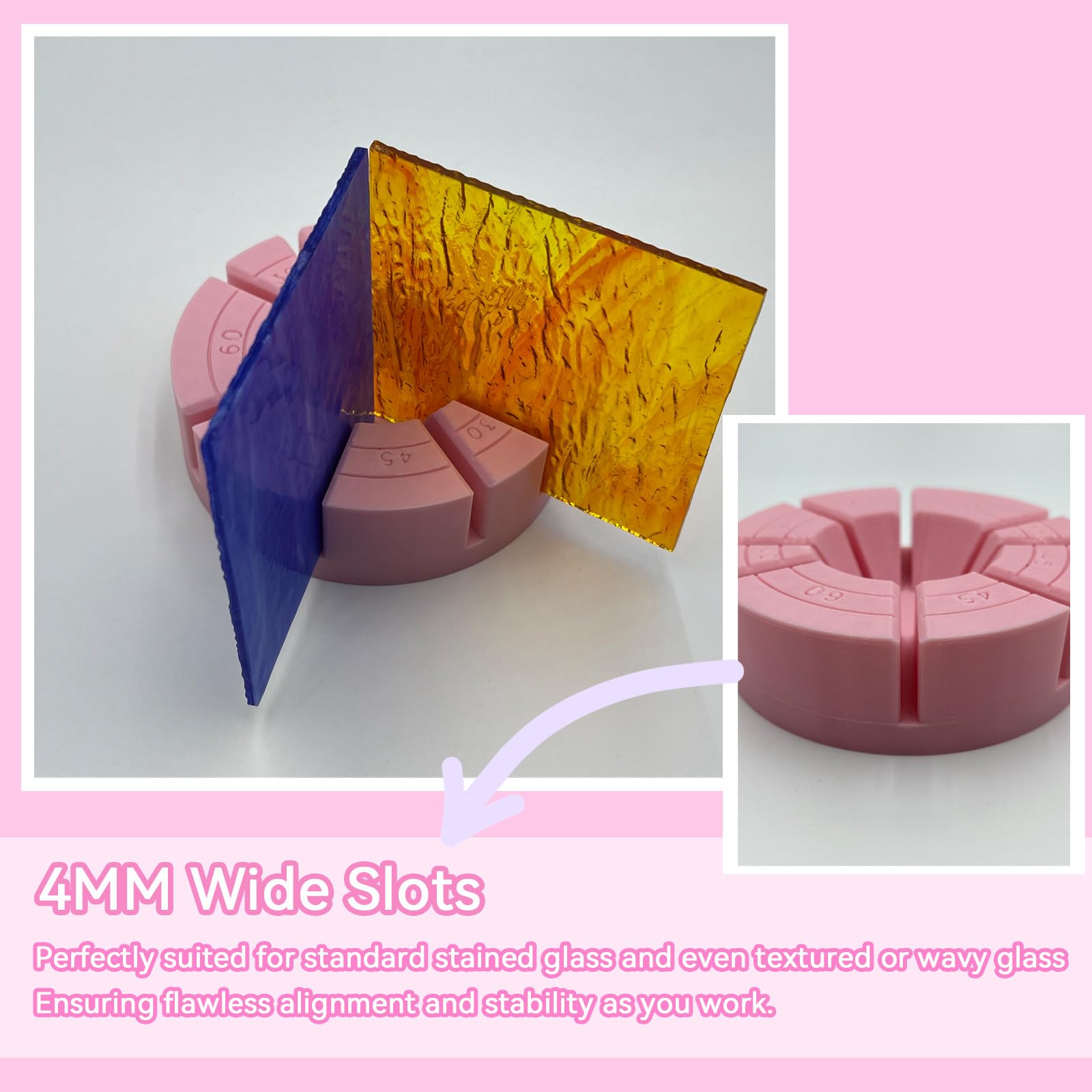 Glasses Stand SPANSEE Stained Glass Angle Tool, Stained Glass Supplies ...