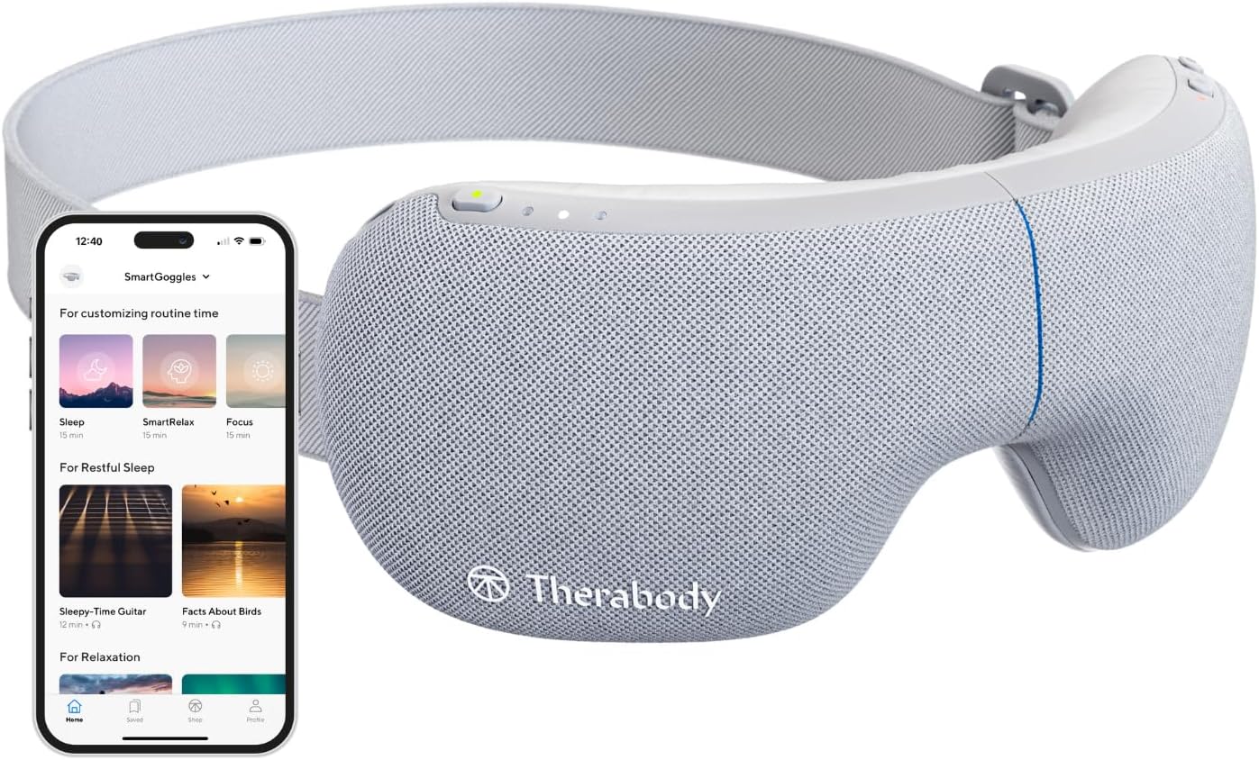 Amazon.com: TheraGun SmartGoggles - Bluetooth Heated Facial and Eye ...