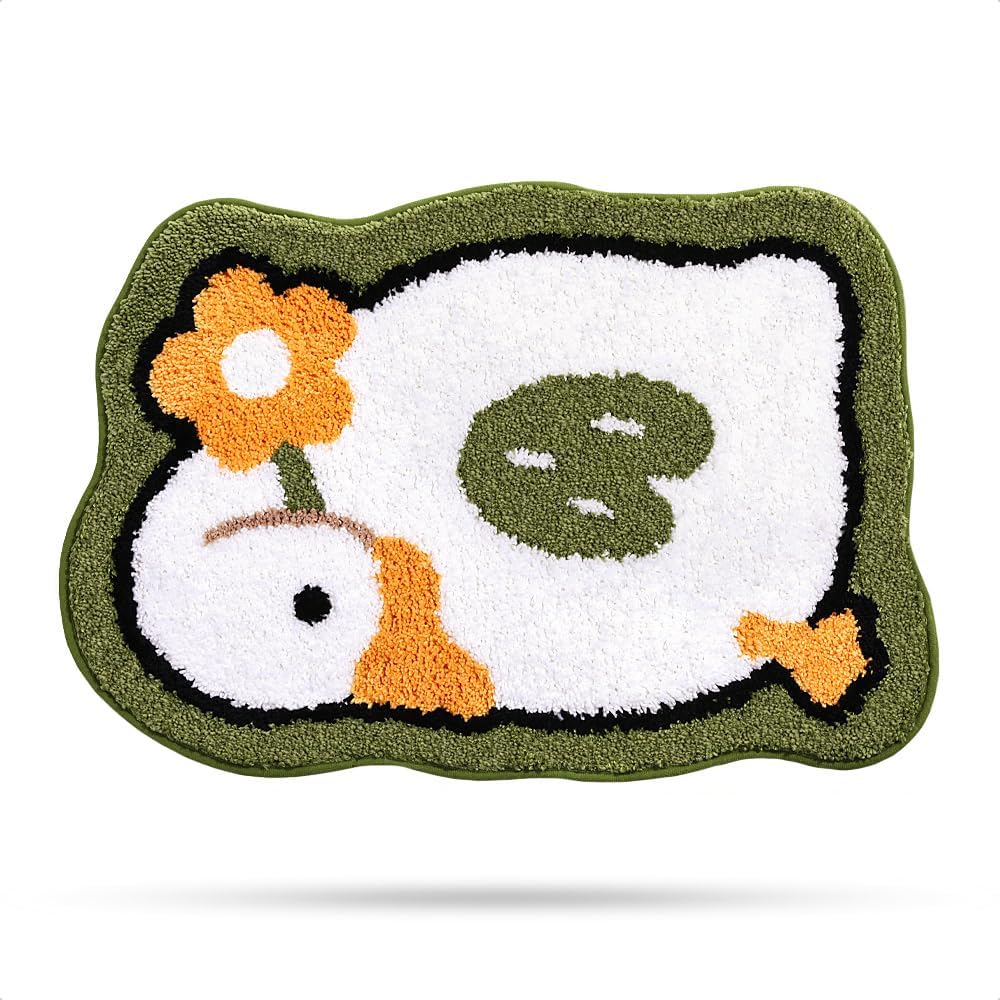 Microfiber Goose Bath Mats, Non Slip Absorbent Bathroom Rugs with TPR ...