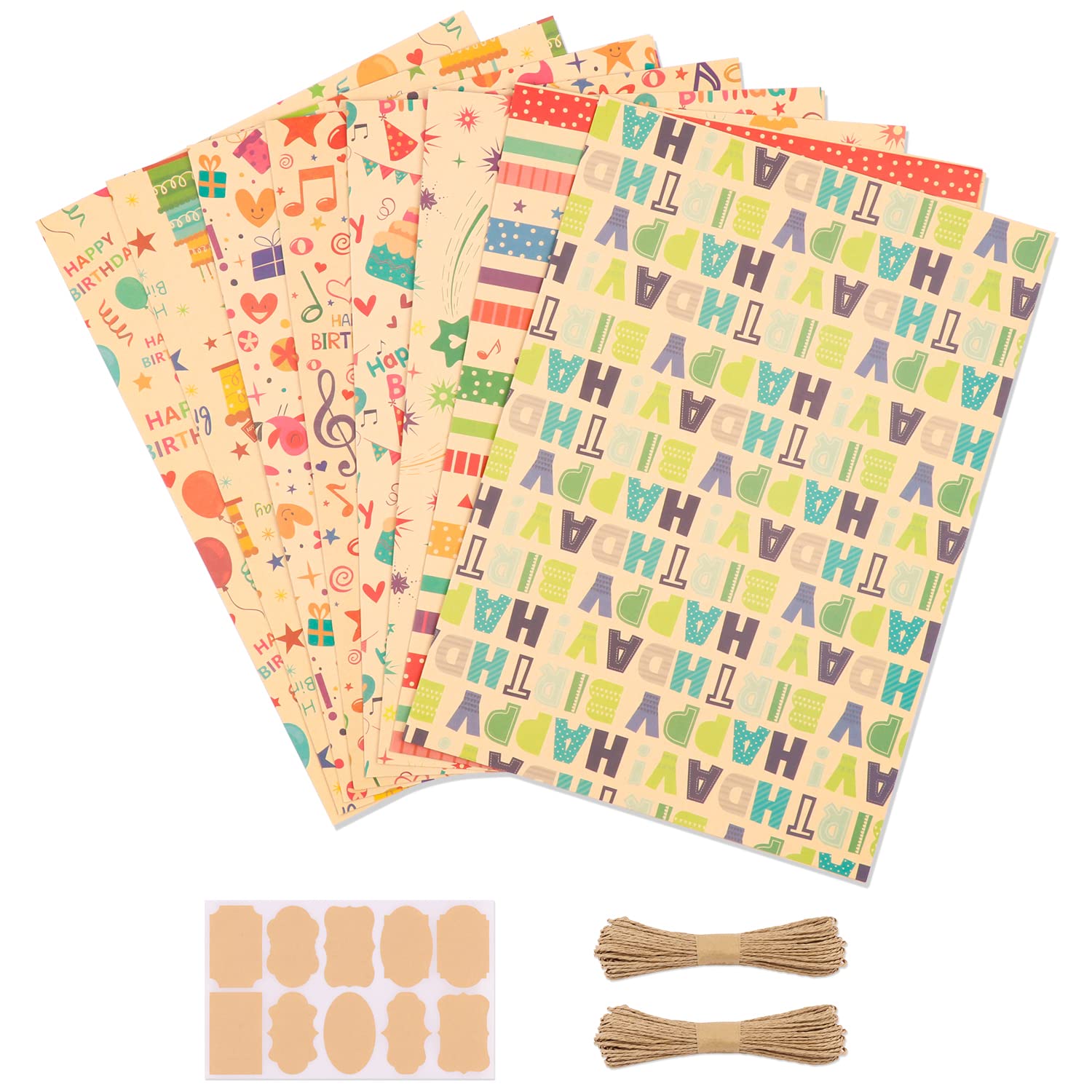 Snapklik.com : Benherofun Birthday Wrapping Paper - Gift Wrapping Paper ...