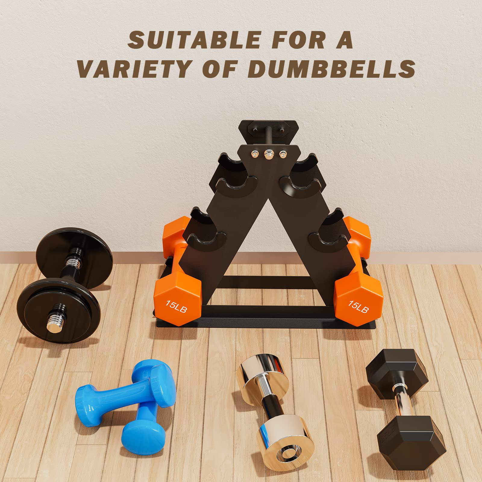 Snapklik.com : AKYEN A-Frame Dumbbell Rack Stand Only, Weight Rack For ...