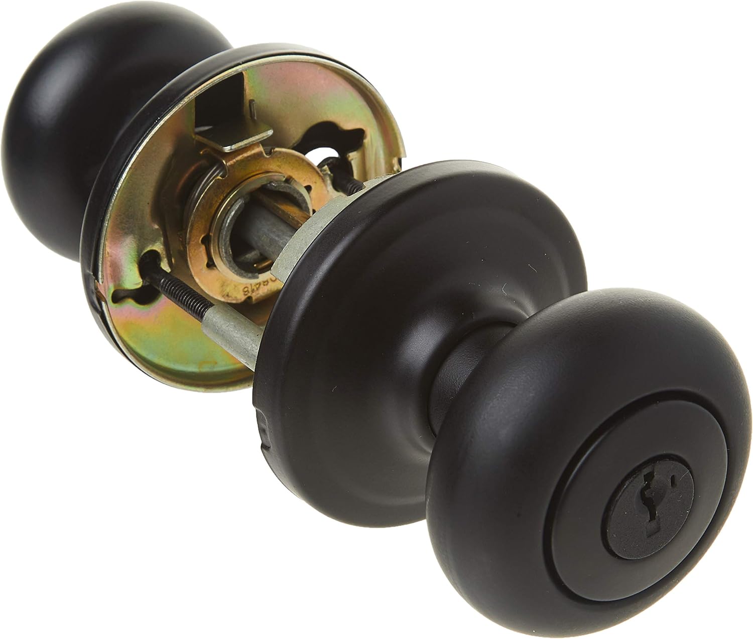 Weiser Troy Entry Knob Featuring SmartKey, Exterior Door Knob with Key ...