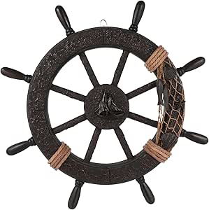 Amazon.com: GOOHOCHY 1pc Home Decor Rudder Nautical Wall Decor Coastal ...