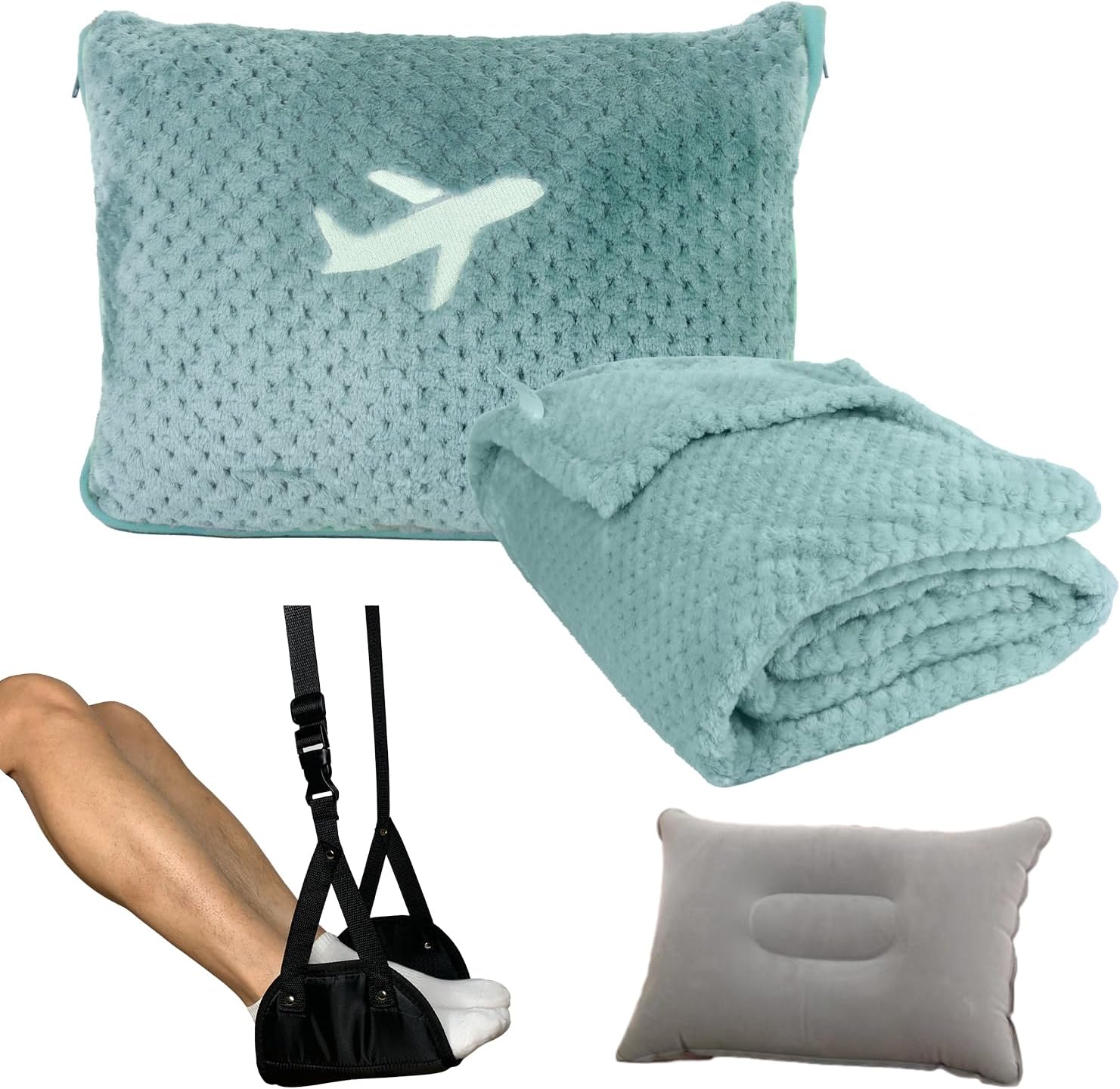 Amazon.com: Nenolix 4 in 1 Travel Blanket and Pillow Set with Airplane ...