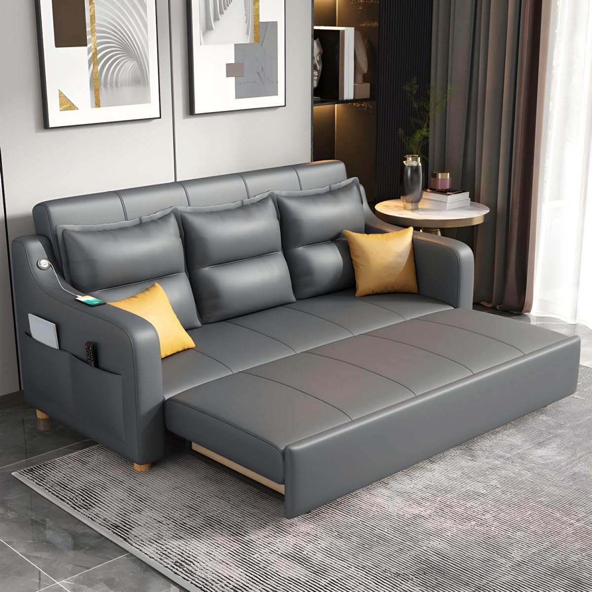 Amazon.com: KWOKING Sofá cama futón de 31 pulgadas de ancho, sofá cama ...