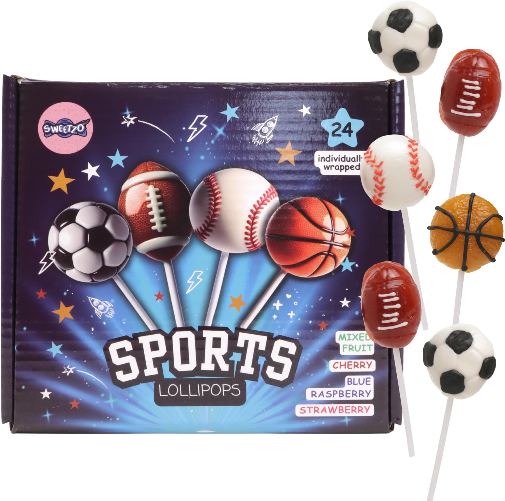 Amazon.com : HARIBO Gummi Candy, 4 Oz Football Mix Gummy Candy Bags (12 ...