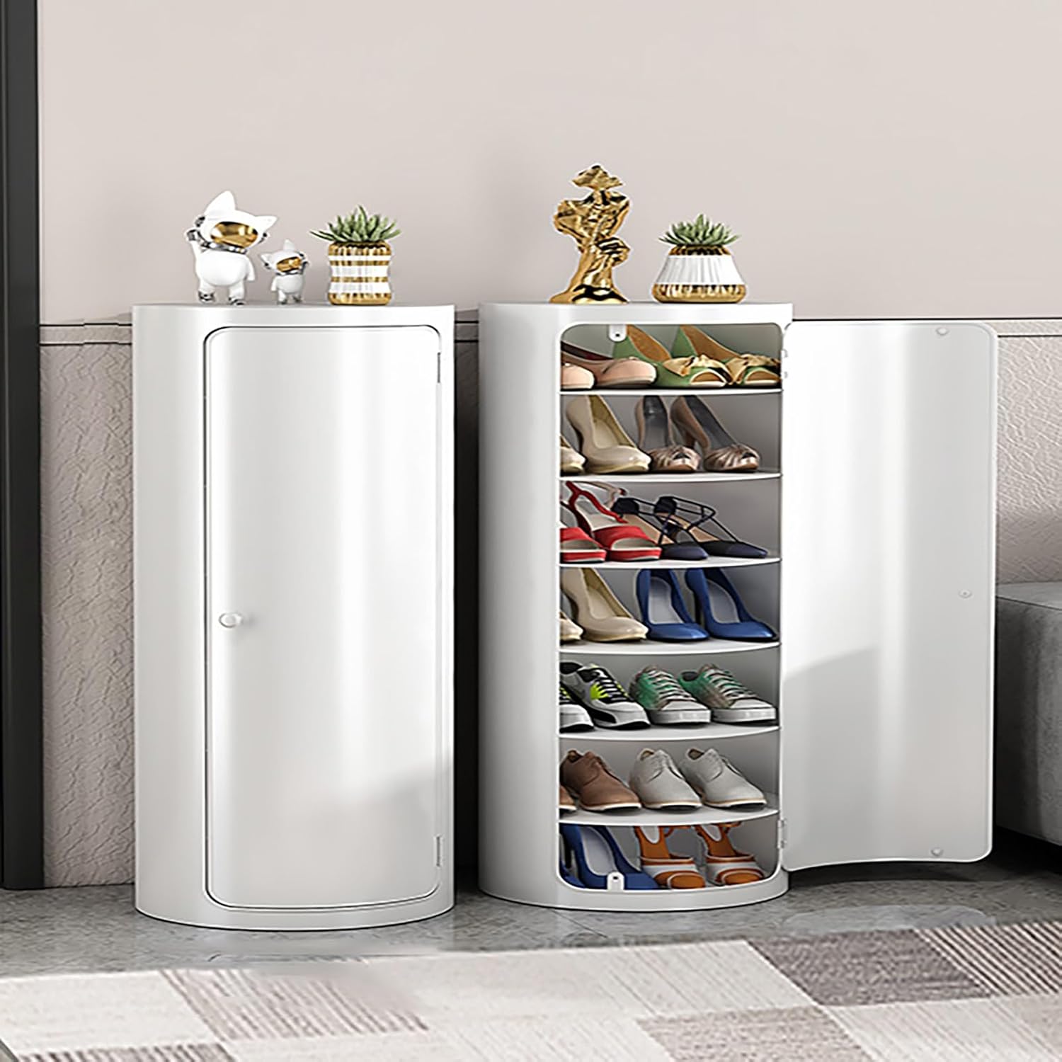 Rotating Shoe Rack Creative Round Shoe Rack, 360 Nepal | Ubuy