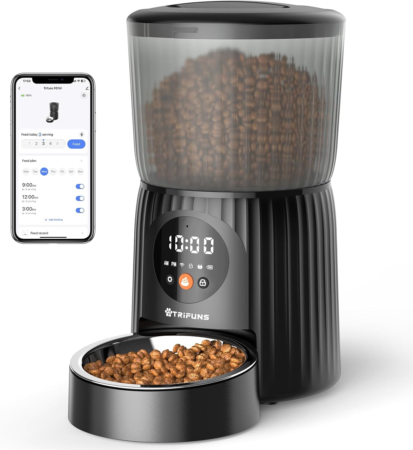 Automatic Cat Feeder, Wi-Fi Smart Pet Feeder with Nepal | Ubuy