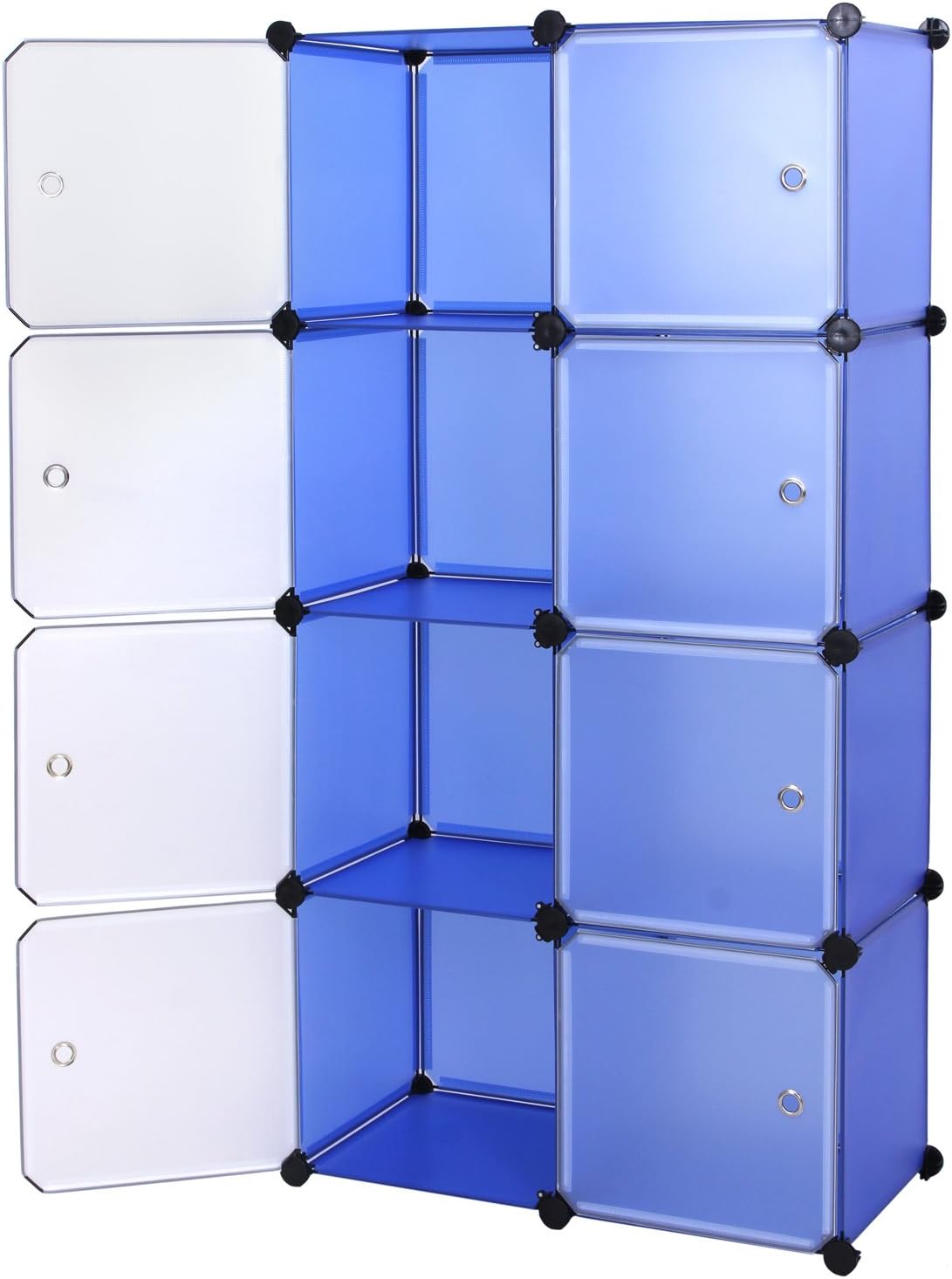 Songmics Interlocking Storage Cube Organiser Shelf / Shoe Rack ...