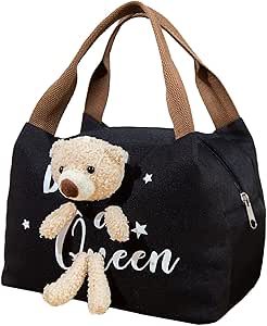 Amazon.com: KOVPIFB Kawaii Lunch Bag Cute Plush Bear Insulated Lunch ...