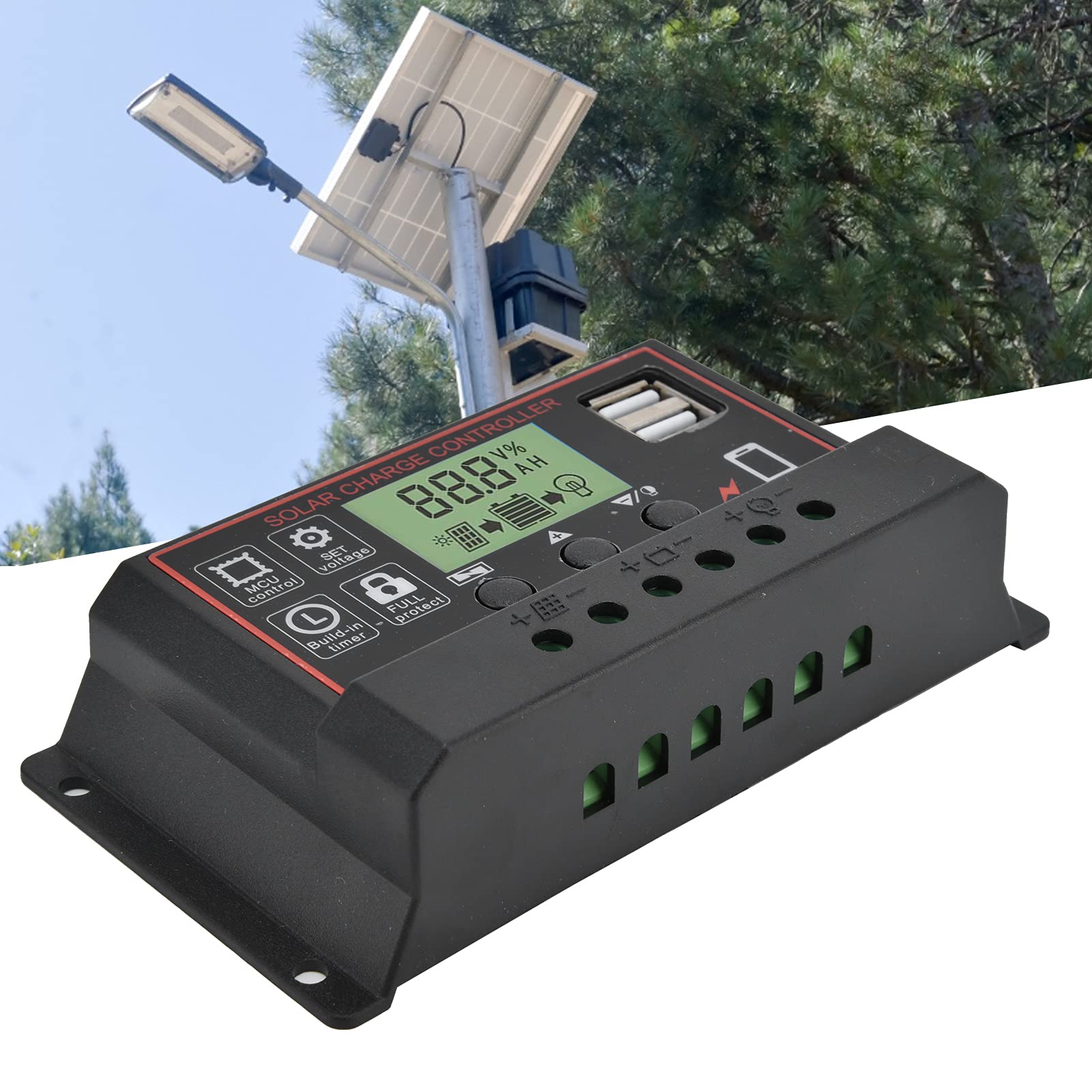 Wincong Sl02a20a Pwm 20a Solar Charge Controller PowMr RV 20A Auto 12V