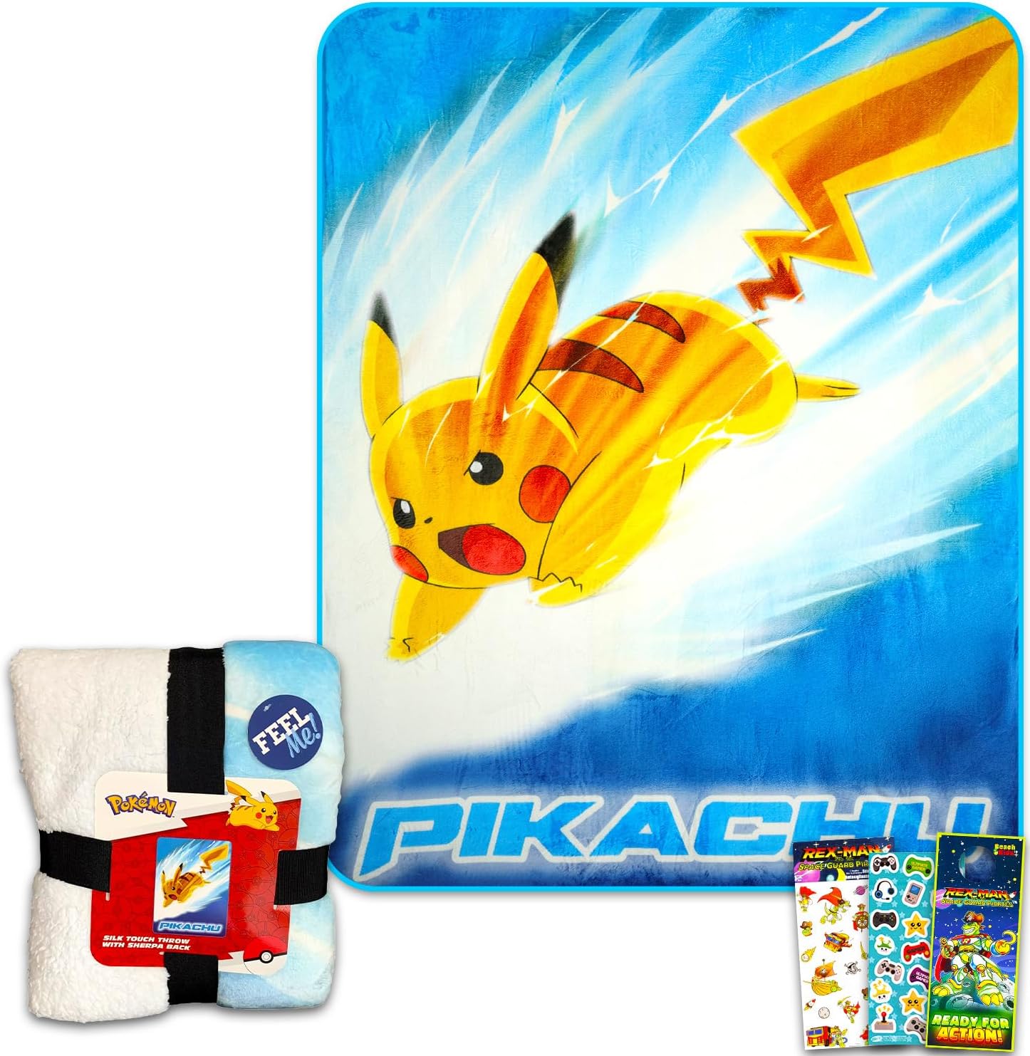 Amazon.com: Pokemon Throw Blanket Bundle - Pikachu Kids and Teens Throw ...