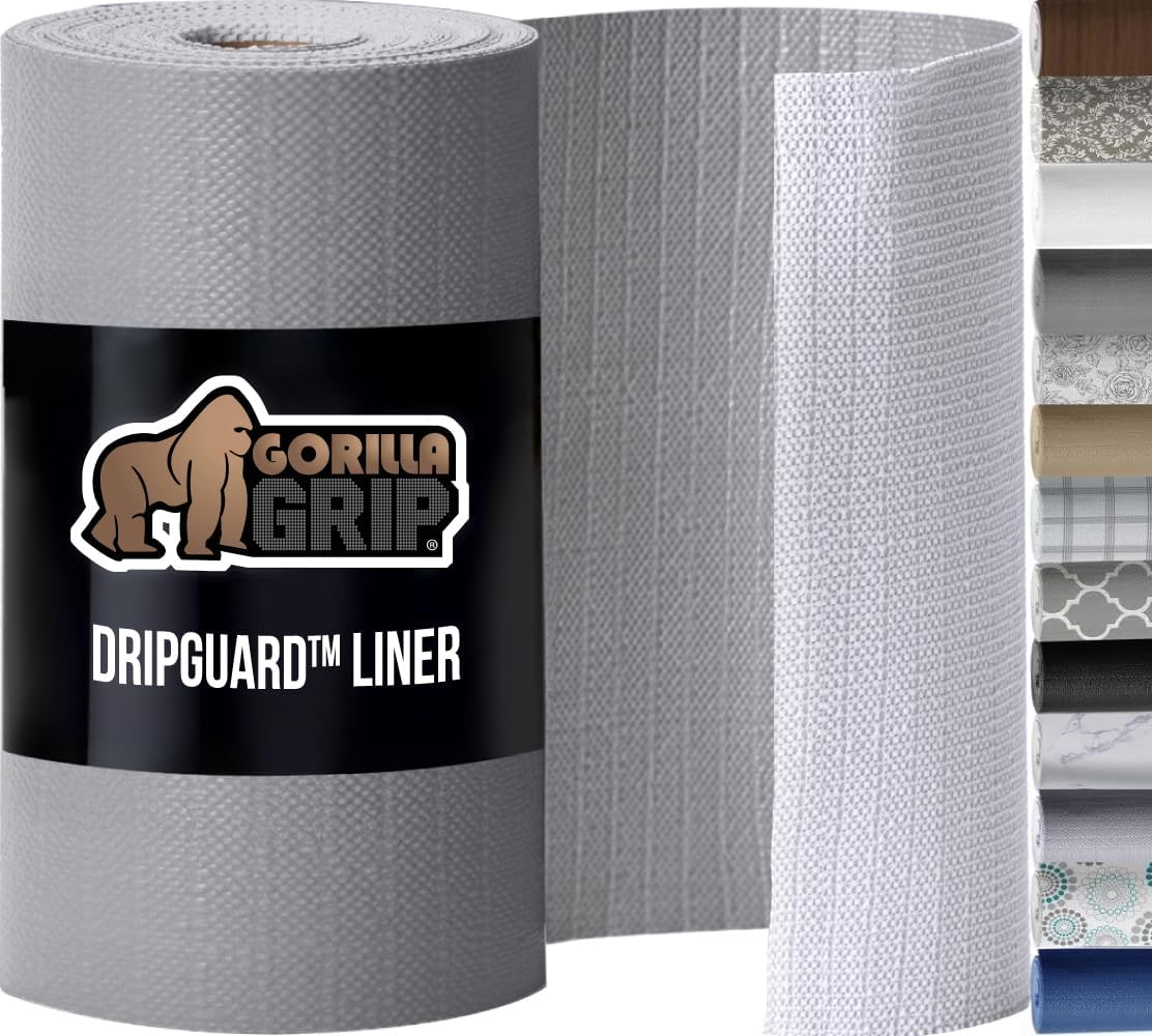Amazon.com - GORILLA GRIP DripGuard Drawer and Shelf Liner for Cabinet ...