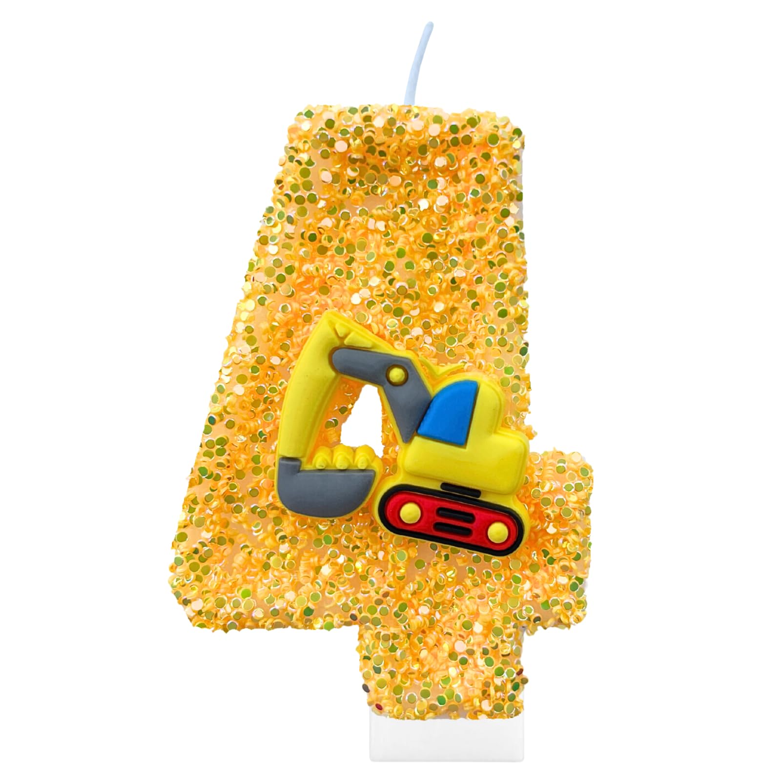 Amazon.com: CasaPopz Construction Birthday Candles for Cake Decoration ...