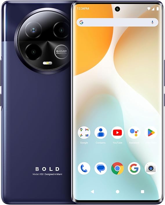 Amazon.com: BLU | Bold K50 | 5G| 2024 | 3-Day Battery | Unlocked | 6.7 ...
