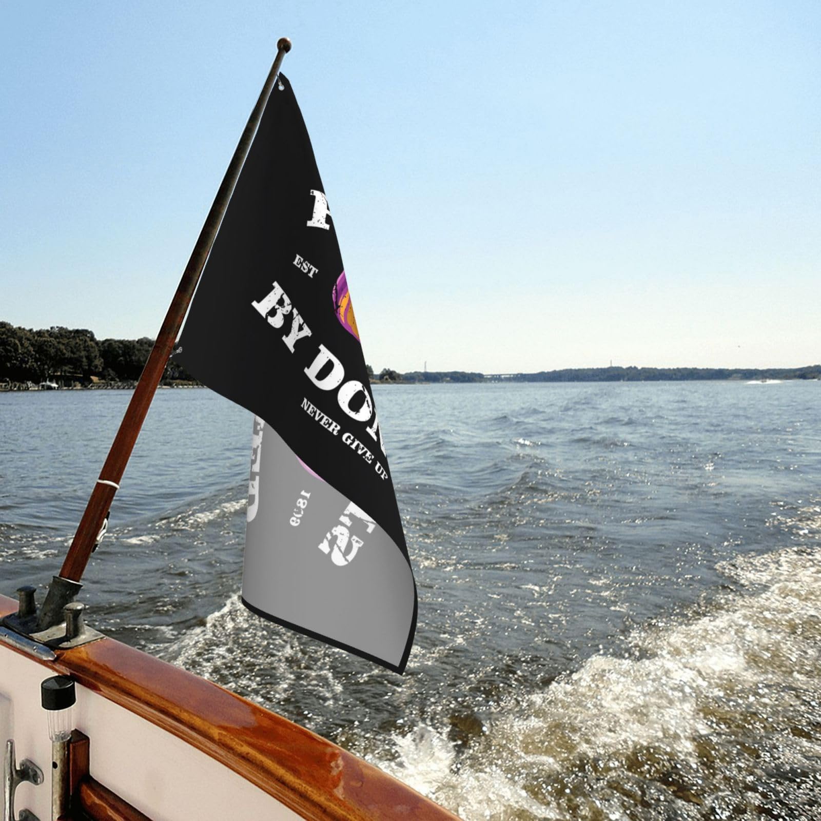 Snapklik.com : Powered By Donuts Flag 3x5 Ft Motivational Flag Fitness ...