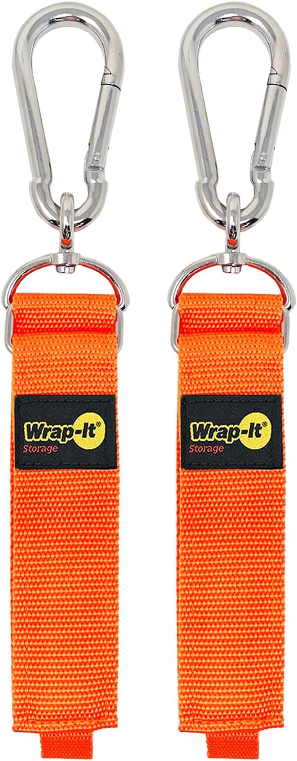 Amazon.com: Hook 'n Hang Wrap-It Storage Straps - 24" (2-Pack) Blaze ...