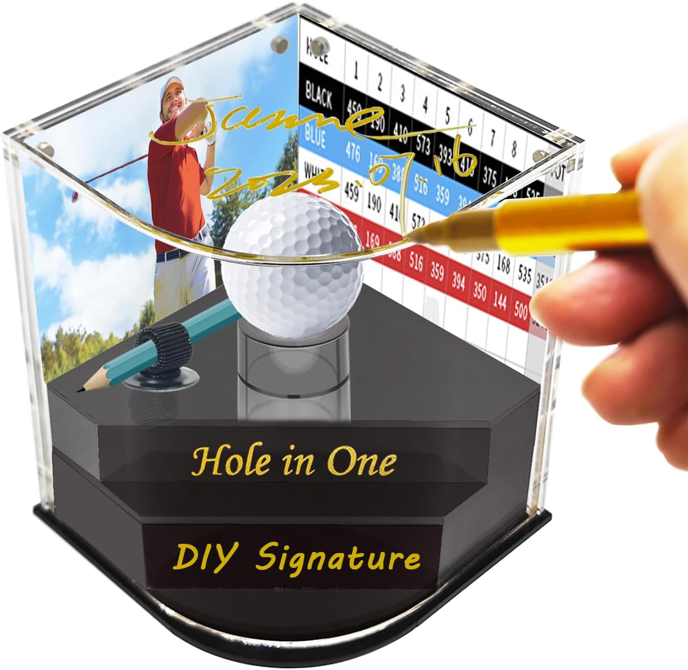 Amazon.com: Balldome Hole in One Golf Ball Display Case : Sports & Outdoors