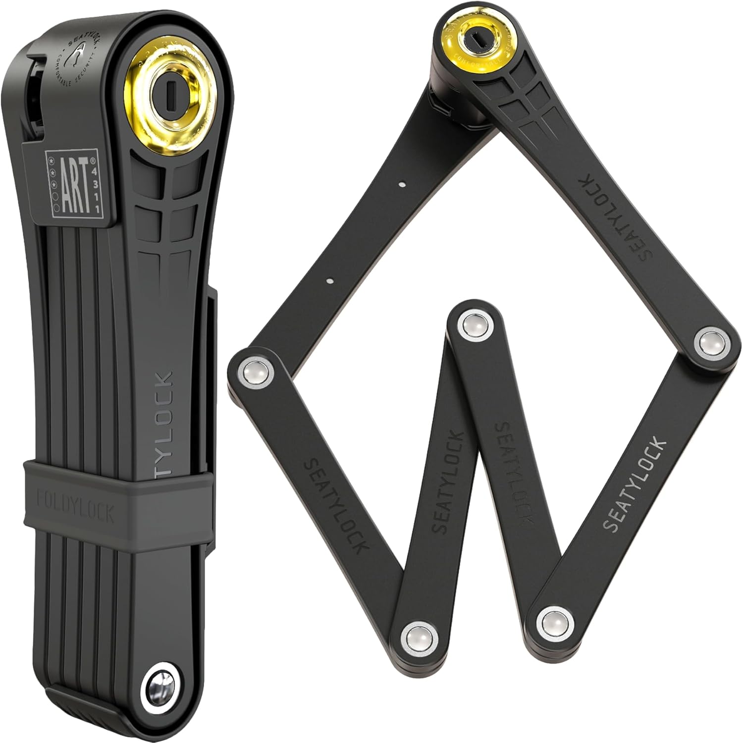 Amazon.com: FoldyLock Elite Folding Bike Lock - Patented Sleek High ...