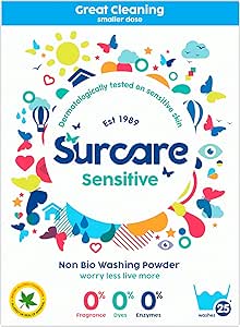 Surcare Sensitive Non Bio Washing Powder 1.25Kg : Amazon.co.uk: Grocery