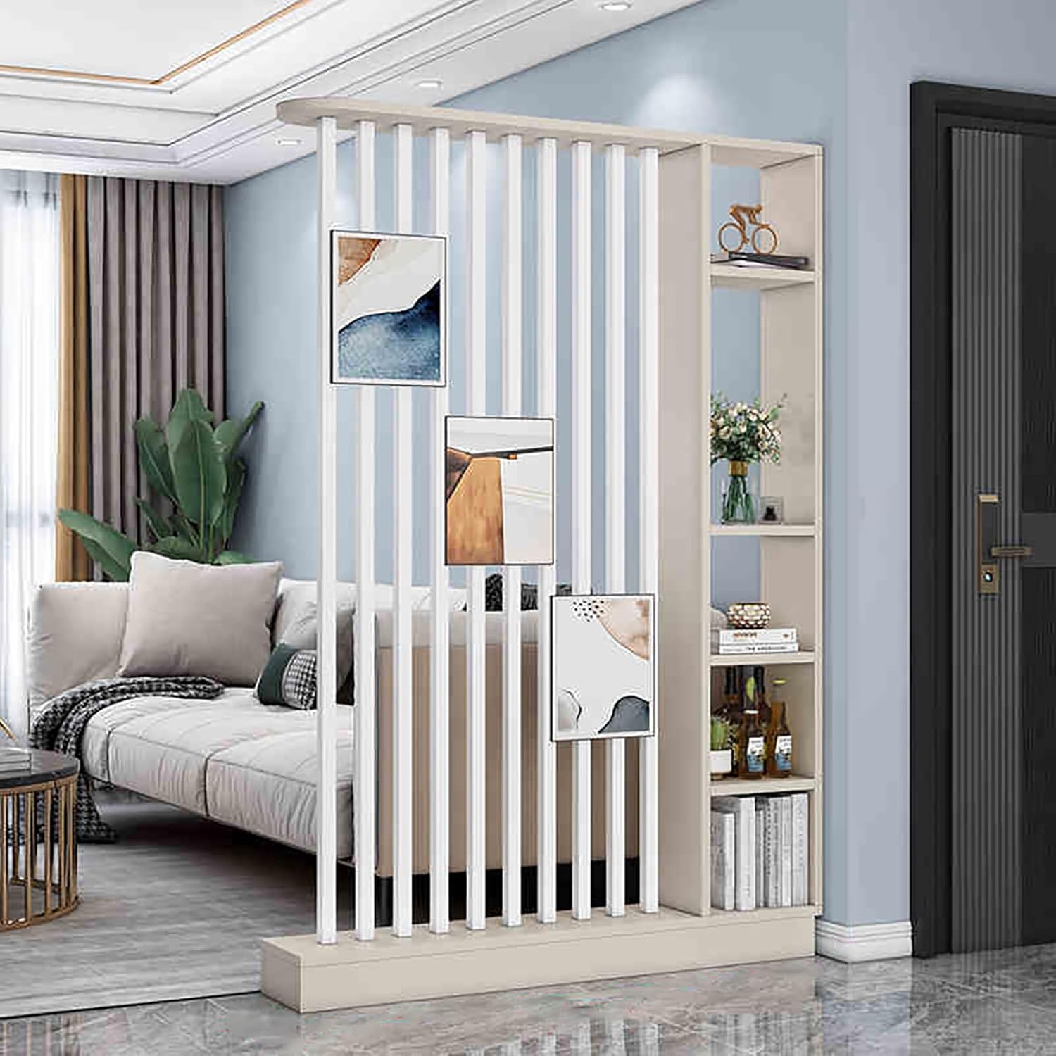 Amazon.com: HSHBDDM Wall Room Divider,Freestanding Room Divider with ...