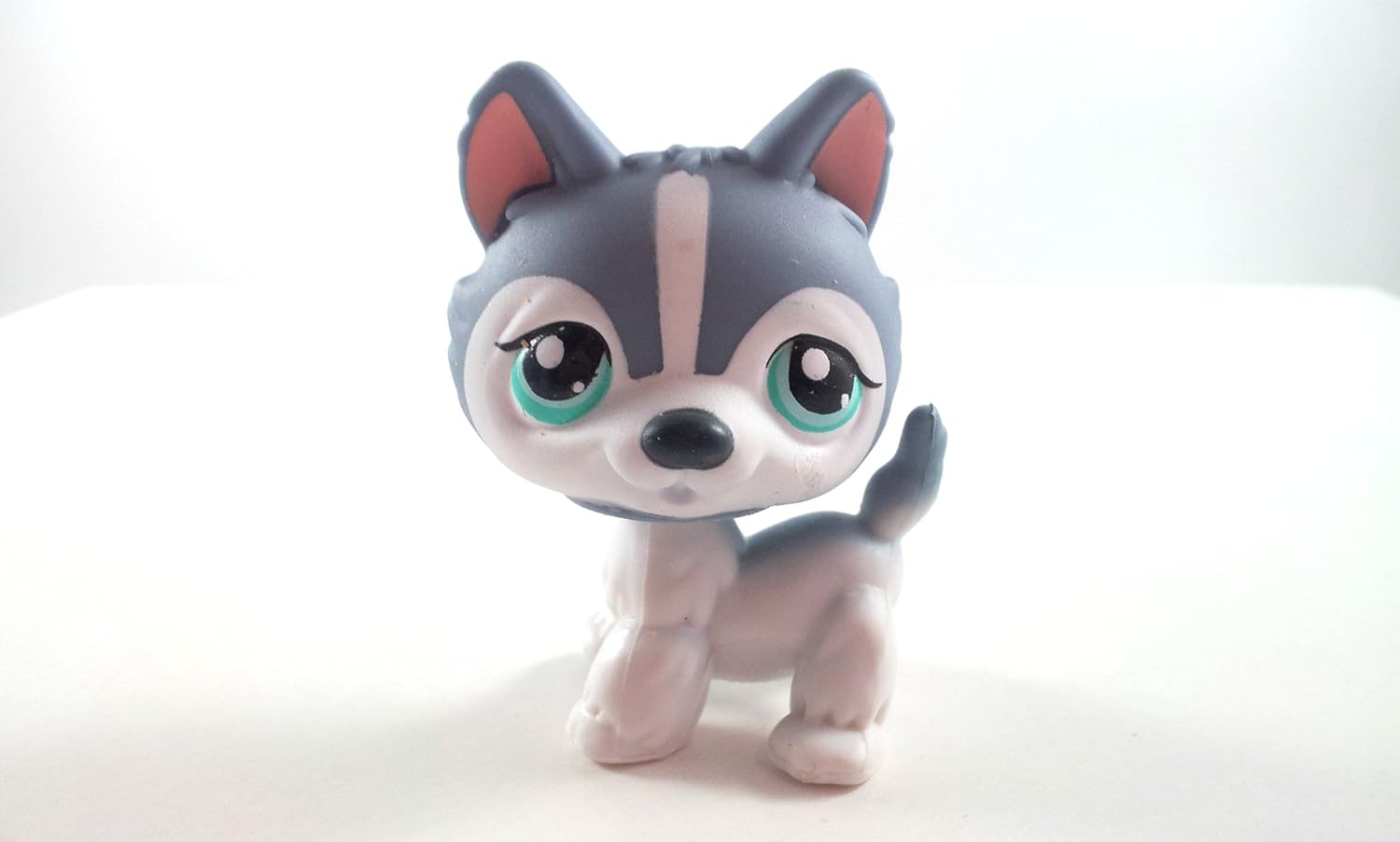 Amazon.com: Husky #066 (Puzzle) (White, Grey Accents, Blue Eyes, Pink ...