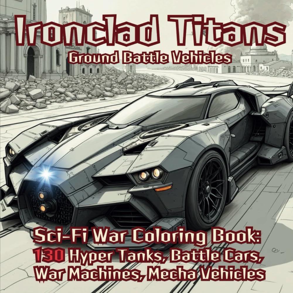 Amazon.com: ironclads titans coloring book: sci-fi war coloring book ...