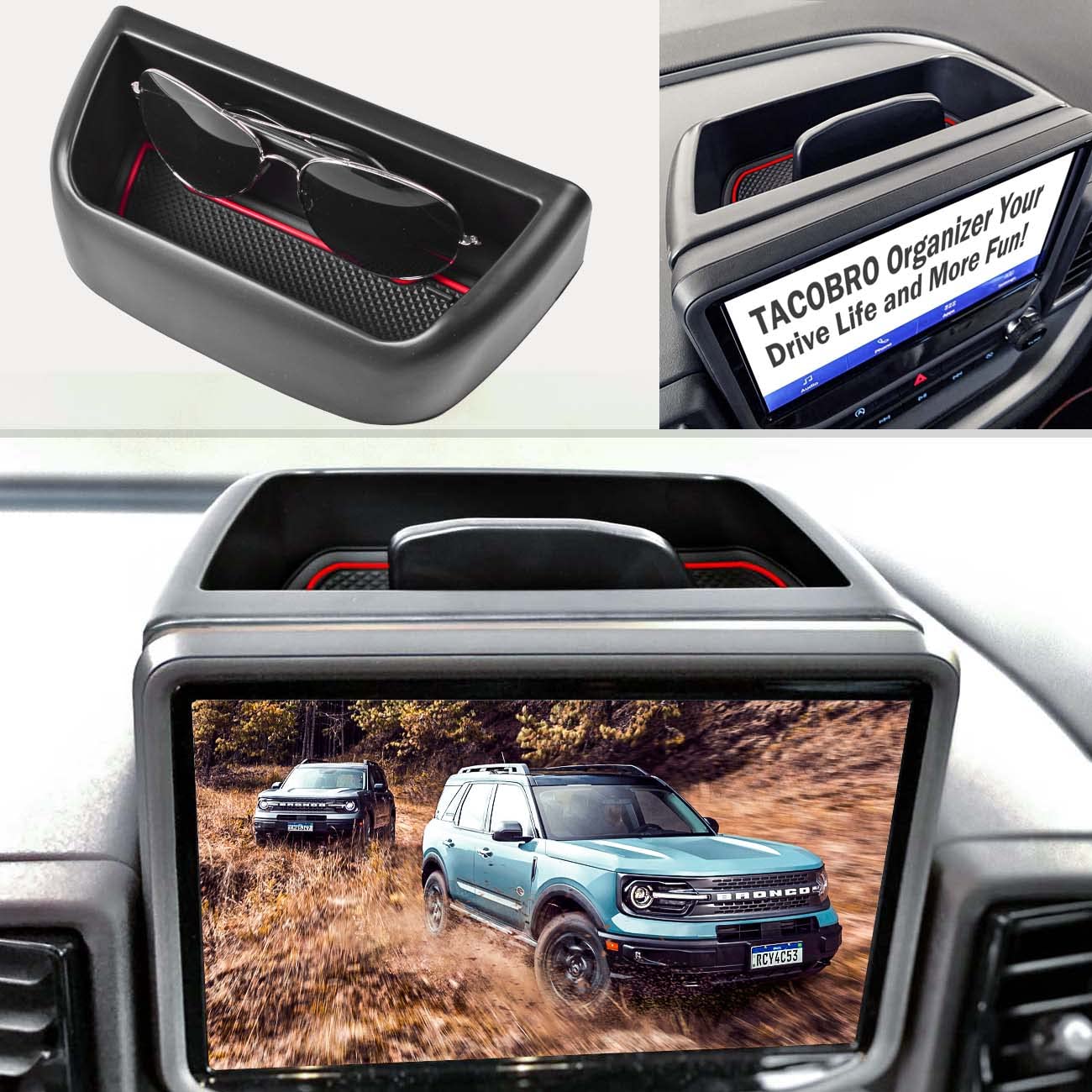 Buy TACORBO Center Console Dashboard Storage Organizer Compatible with ...