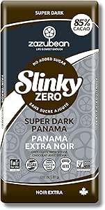 Zazubean SLINKY Chocolate bars - No Added Sugar, NON-GMO, Fair trade ...
