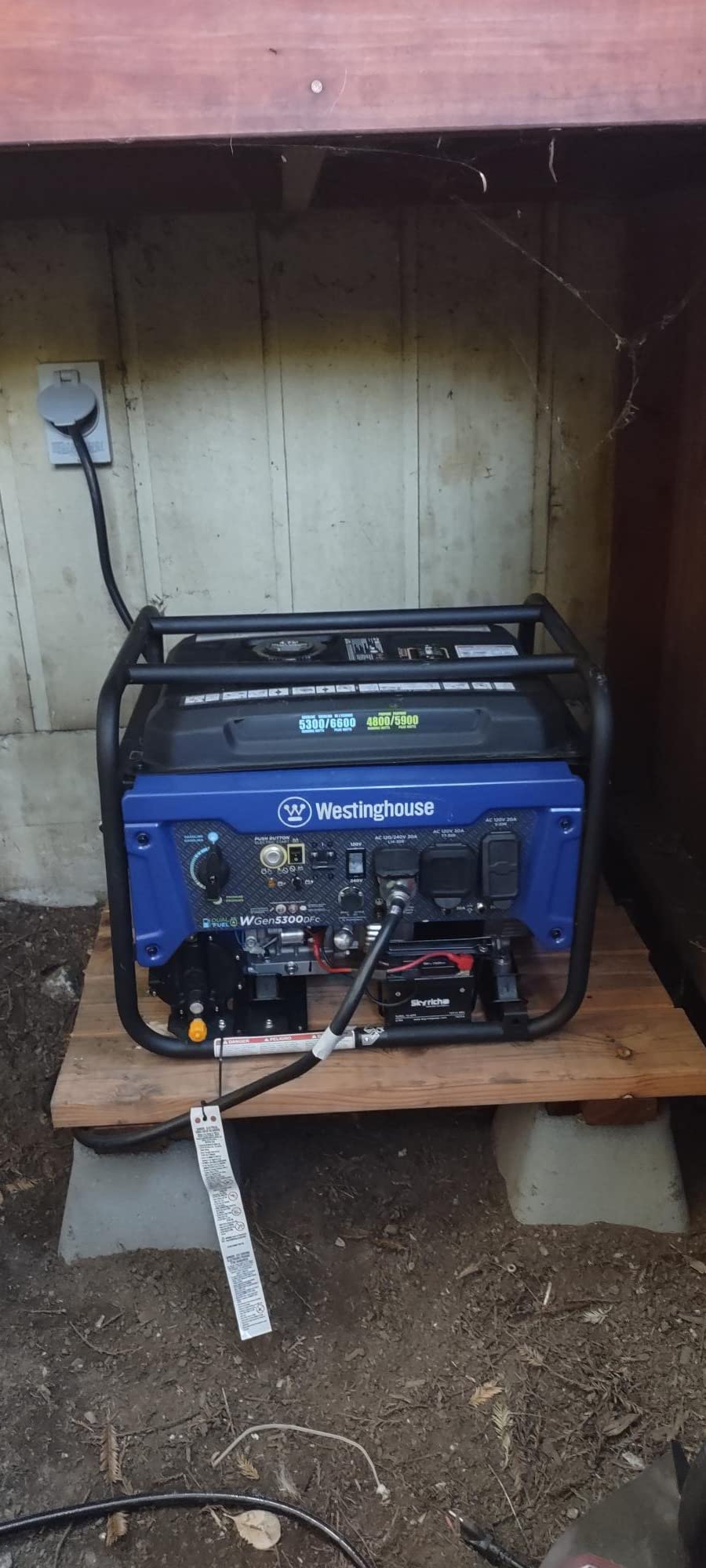 $21/mo - Finance Westinghouse 6600 Watt Dual Fuel Home Backup Portable ...