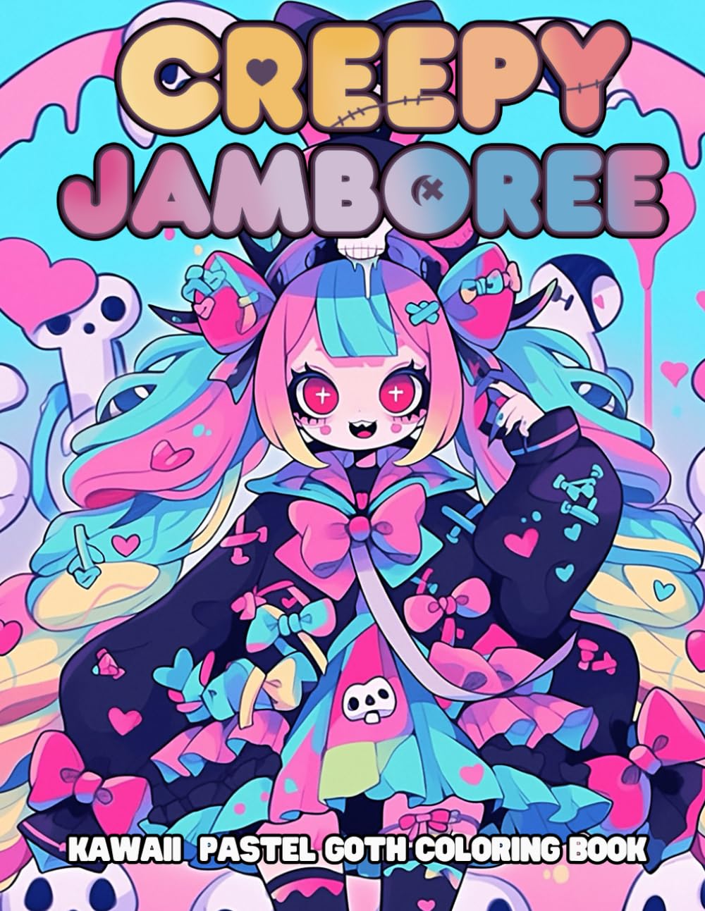 Amazon.com: Creepy Jamboree Kawaii Pastel Goth Coloring Book: Cute and ...