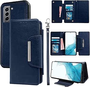 Amazon.com: Furiet Trifold Wallet Case for Samsung Galaxy S21 Plus S21+ 5G with Detachable ...