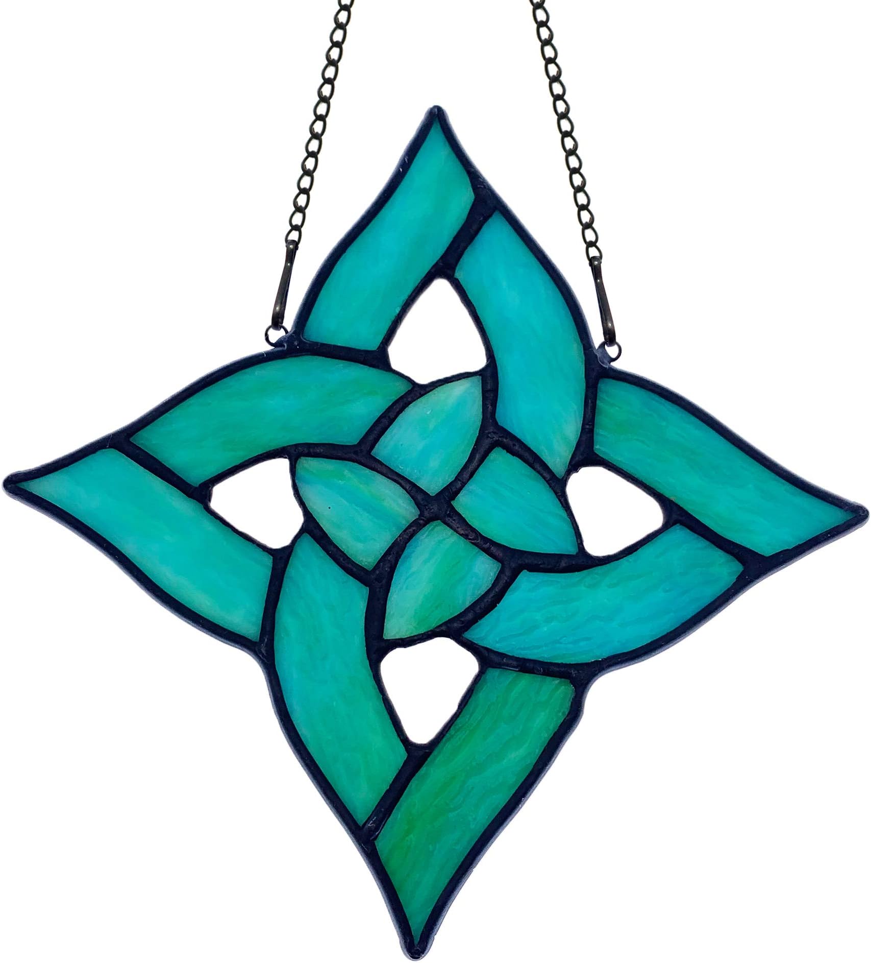 Amazon.com : Decorative Hand Printed Stained Glass Window Sun Catcher ...