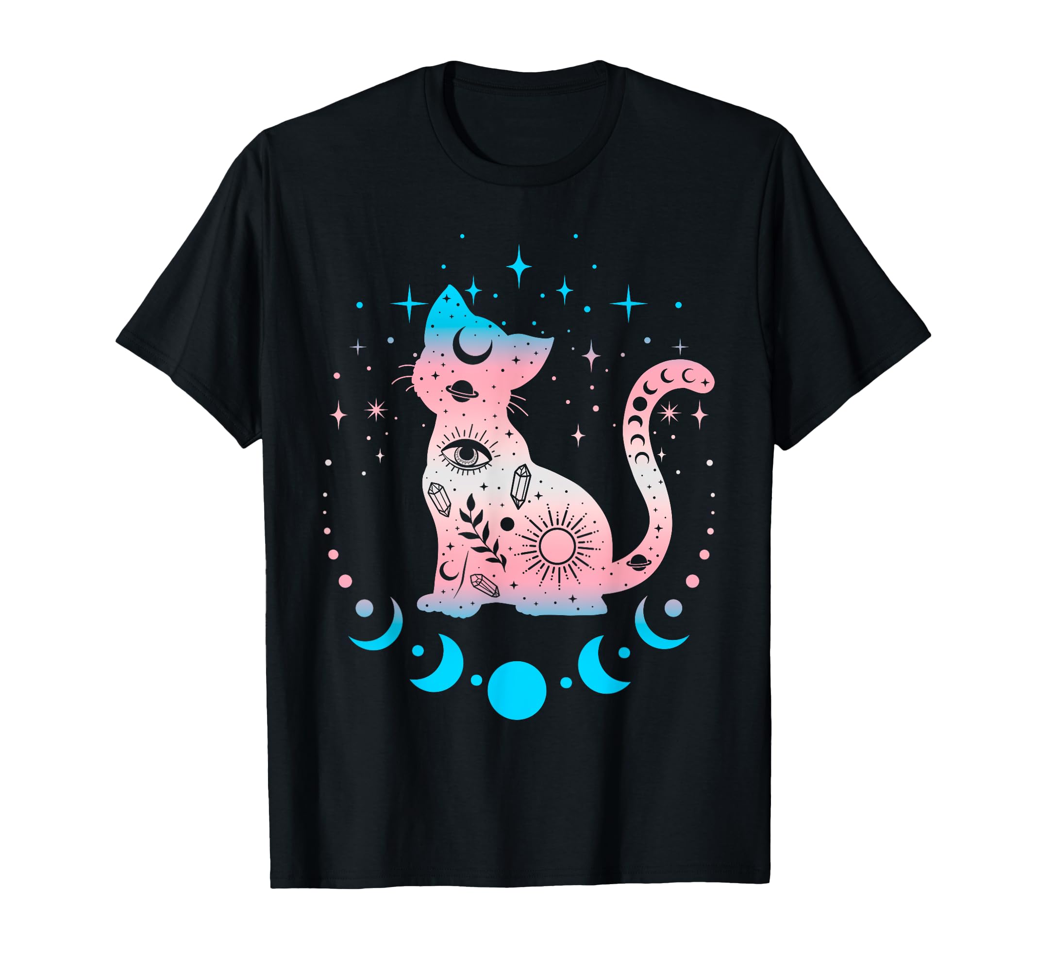 Amazon.com: Transgender Cat Astrology Celestial LGBT Pride Trans T ...