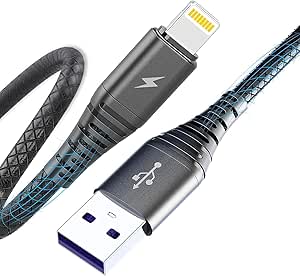 Amazon.co.jp: iPhone 充電器 ケーブル MFi認証 [2m3]ライトニングケーブルlightning ケーブル 急速充電 iphone 充電コード iphoneケーブル ...