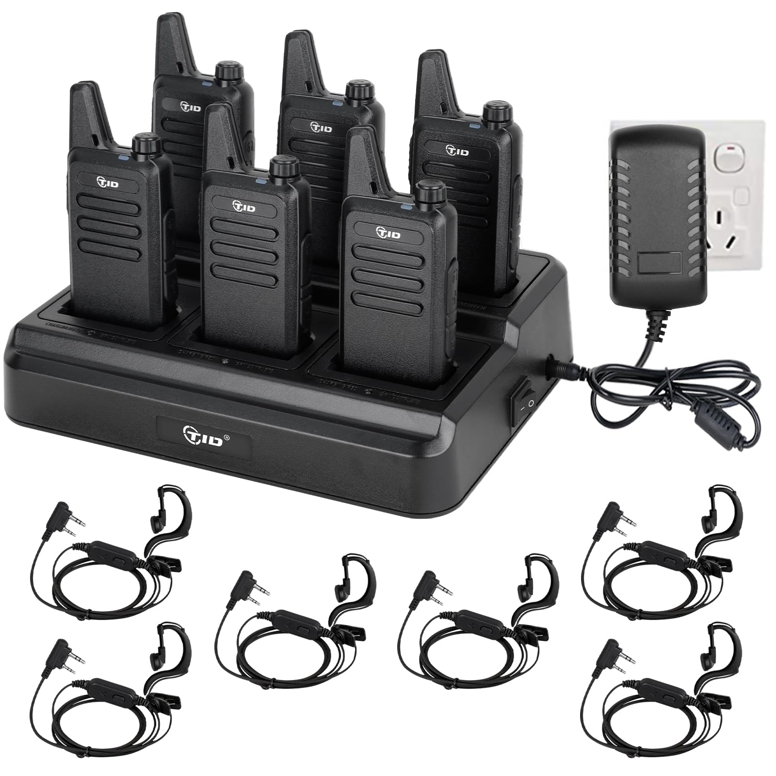 TIDRADIO TD-M8s Radios Walkie Talkies Rechargeable Two Way Radio (6 ...